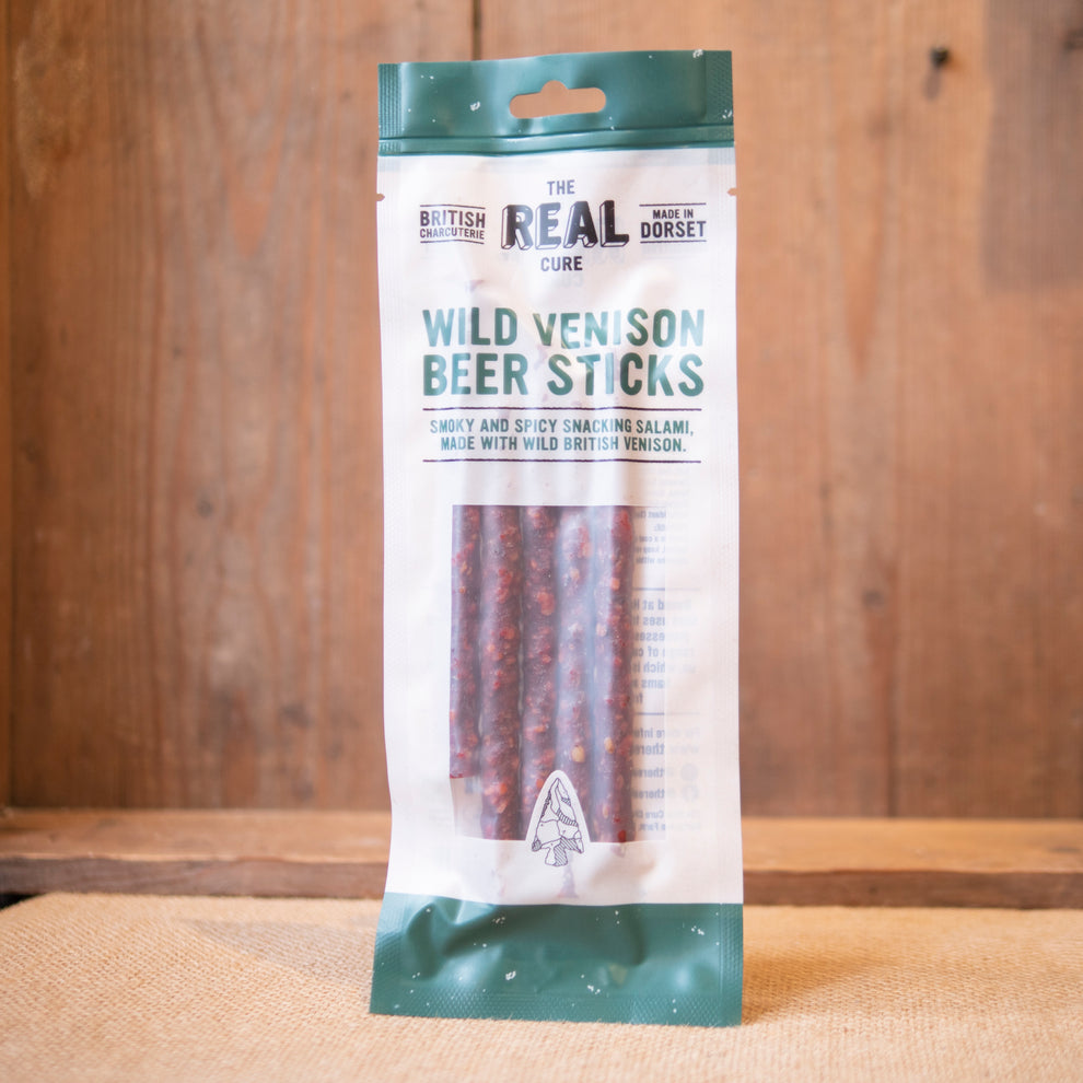 The Real Cure - Wild Venison Snacking Beer Sticks – Fluffetts Home
